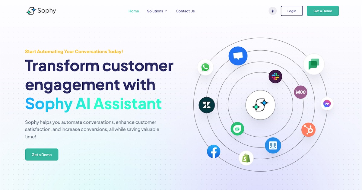 Sophy - AI-Powered Solutions for E-Commerce Success