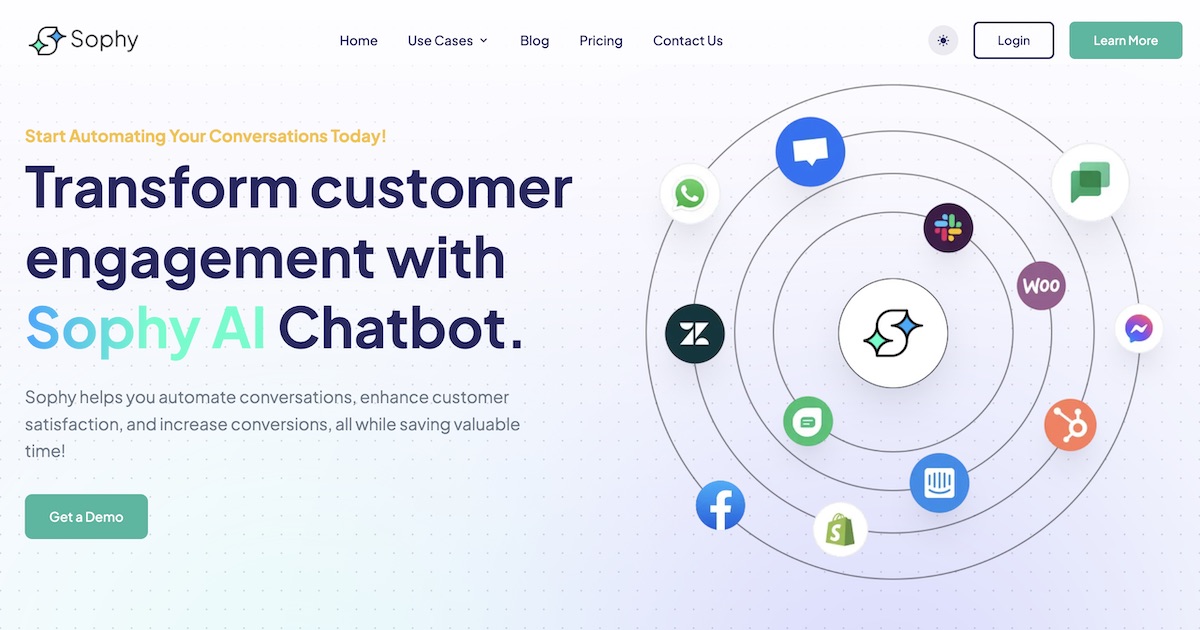 AI Assistant - Transform Customer Engagement with Sophy | Sophy